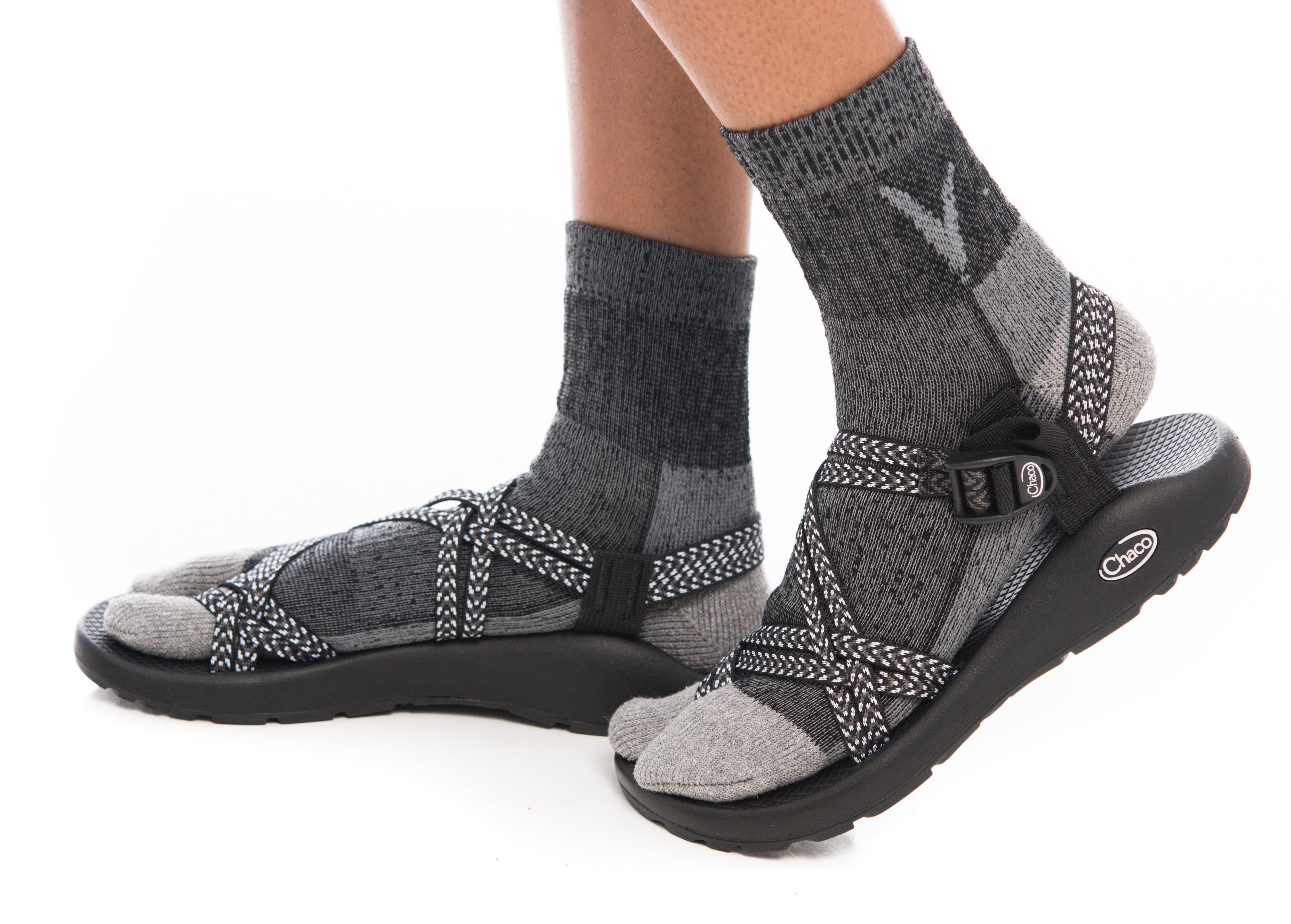Black Wool Casual V-Toe Flip-Flop Tabi Big Toe Socks – V-Toe Socks, Inc