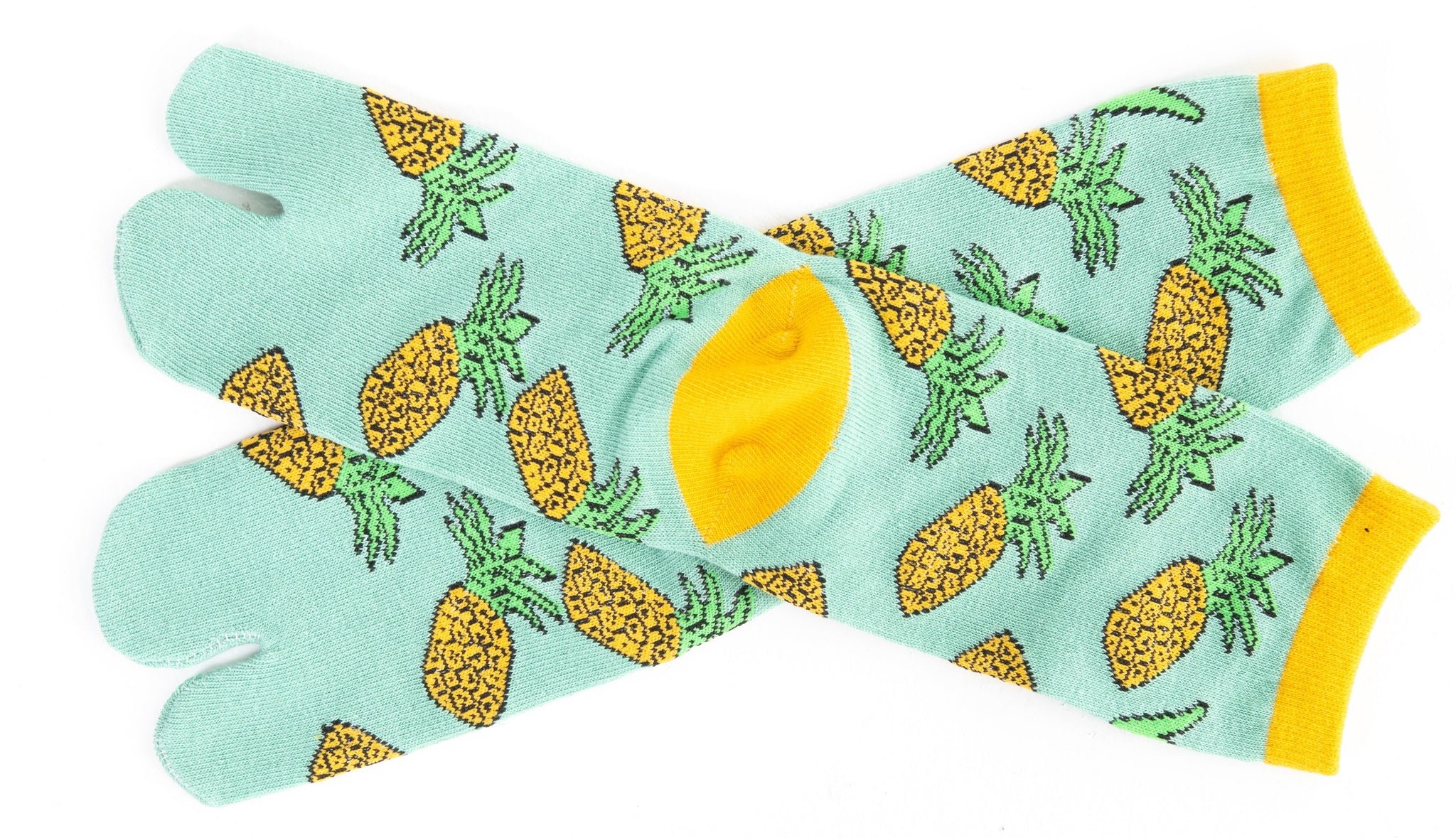 3 Pairs - V-Toe Flip Flop Tabi Socks Combo Discount - Pineapple – V-Toe ...